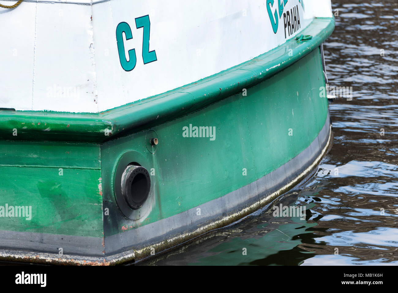 Ship diesel engine exhaust Stock Photo - Alamy