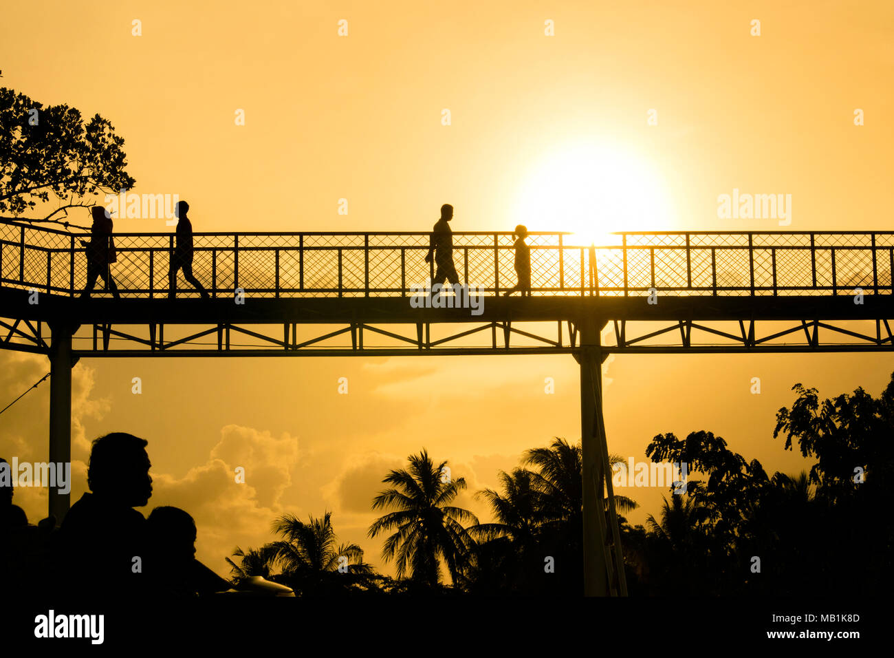 scenic naturally of golden hours sunset Stock Photo - Alamy