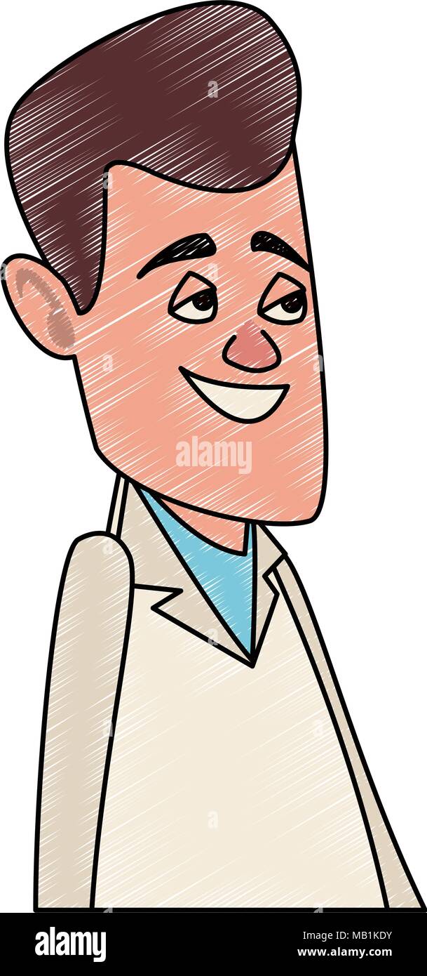 Doctor male cartoon scribble Stock Vector Image & Art - Alamy