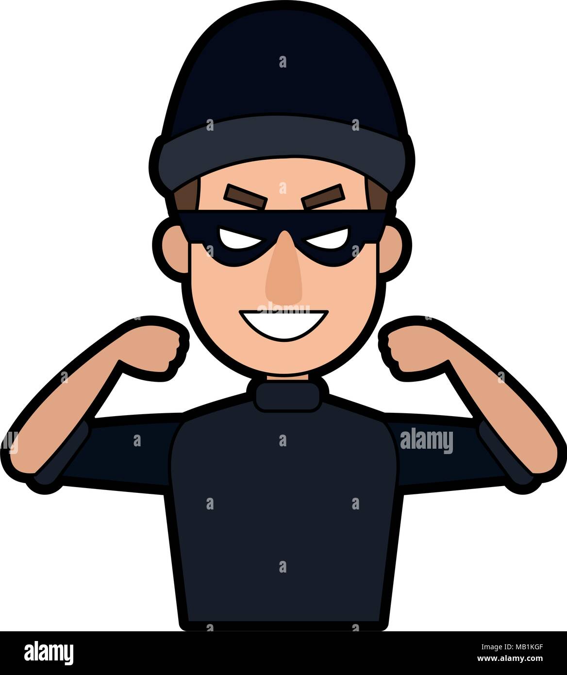 Thief man cartoon Stock Vector Image & Art - Alamy