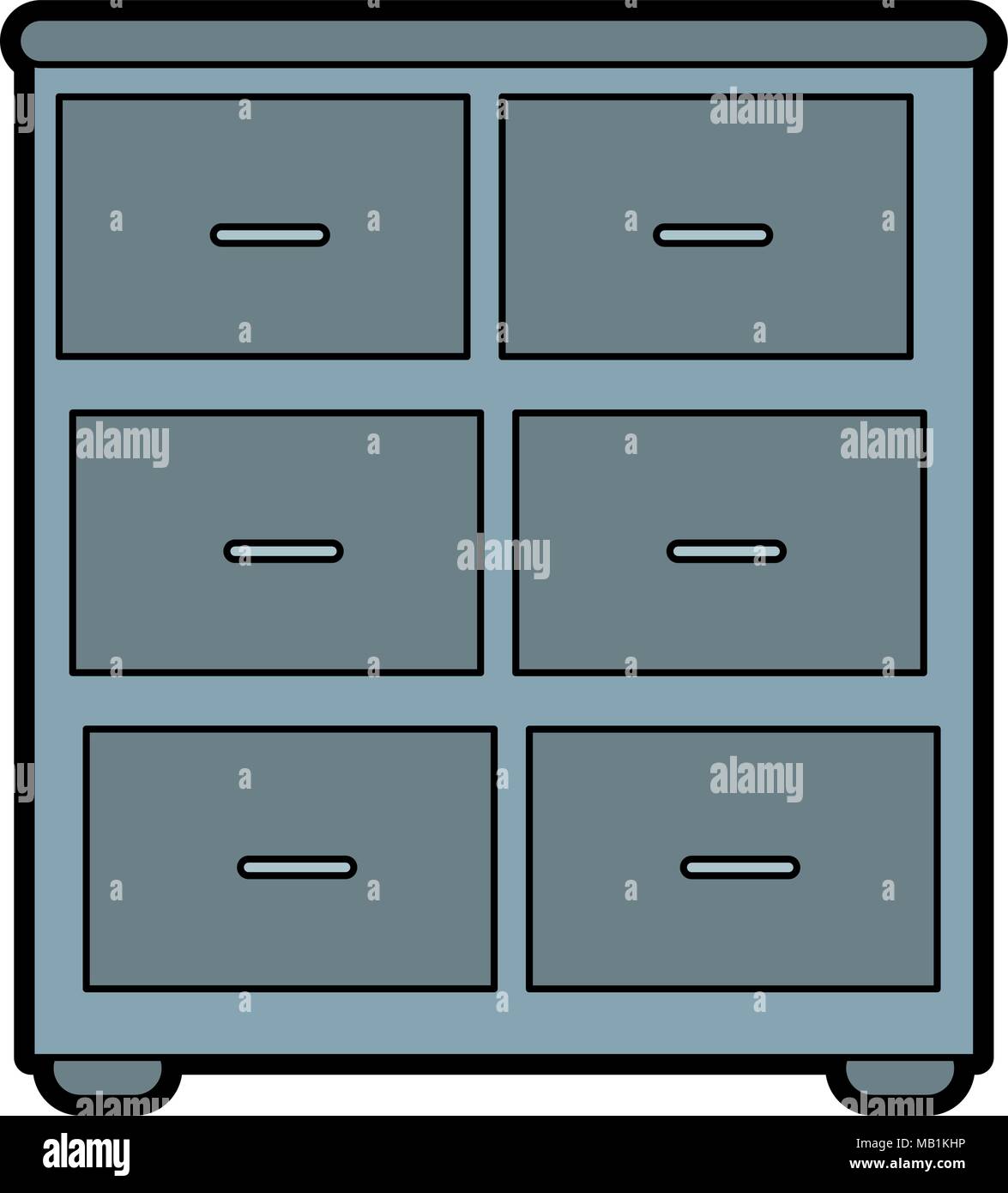 file cabinet isolated Stock Vector Image & Art - Alamy
