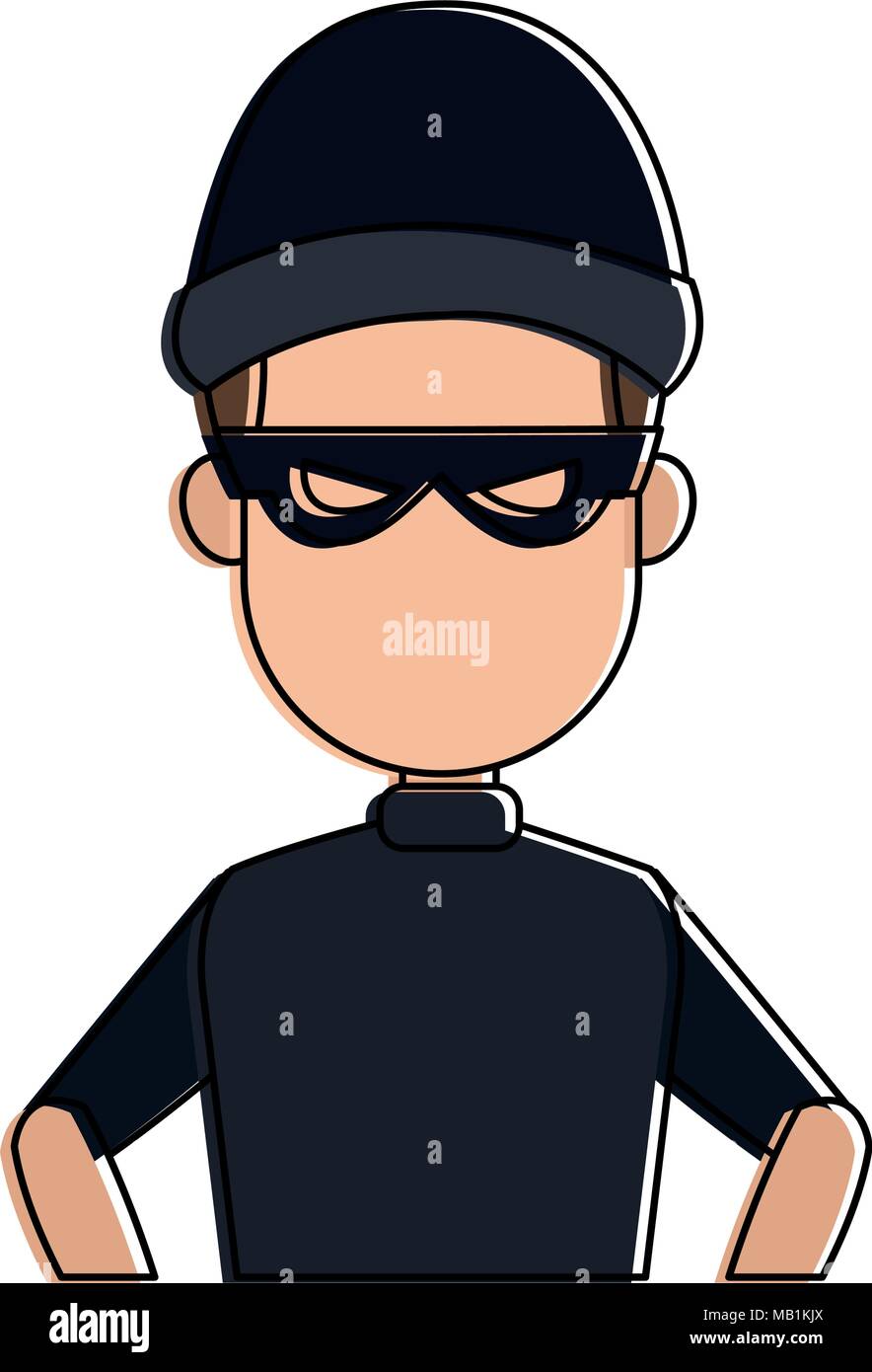 Thief man cartoon Stock Vector Image & Art - Alamy