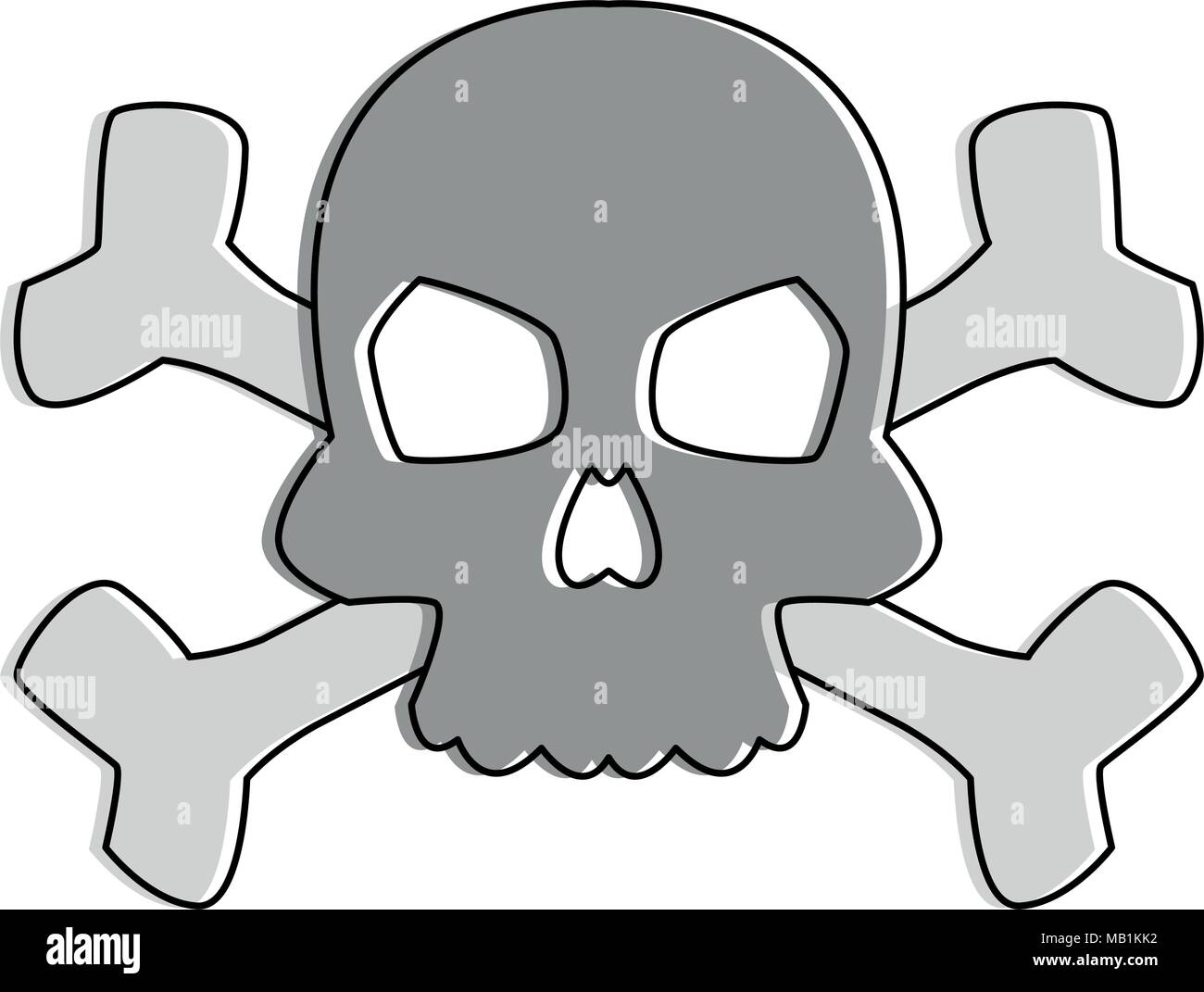Skull and bones symbol - toytery