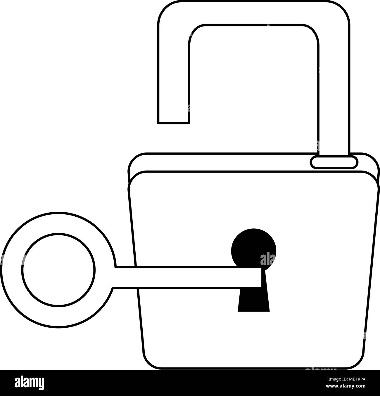 Padlock and key Stock Vector Image & Art - Alamy