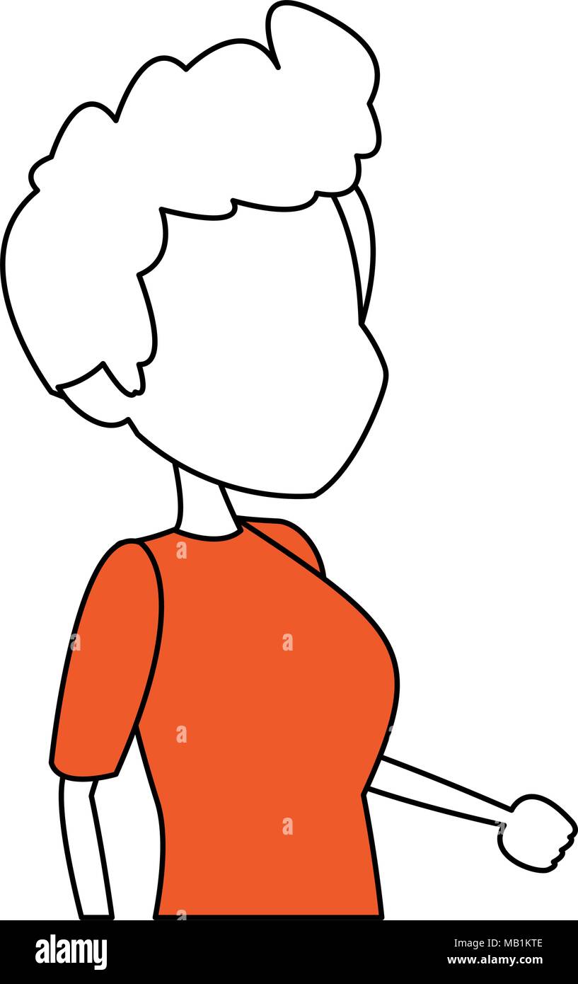 Woman faceless cartoon Stock Vector Image & Art - Alamy