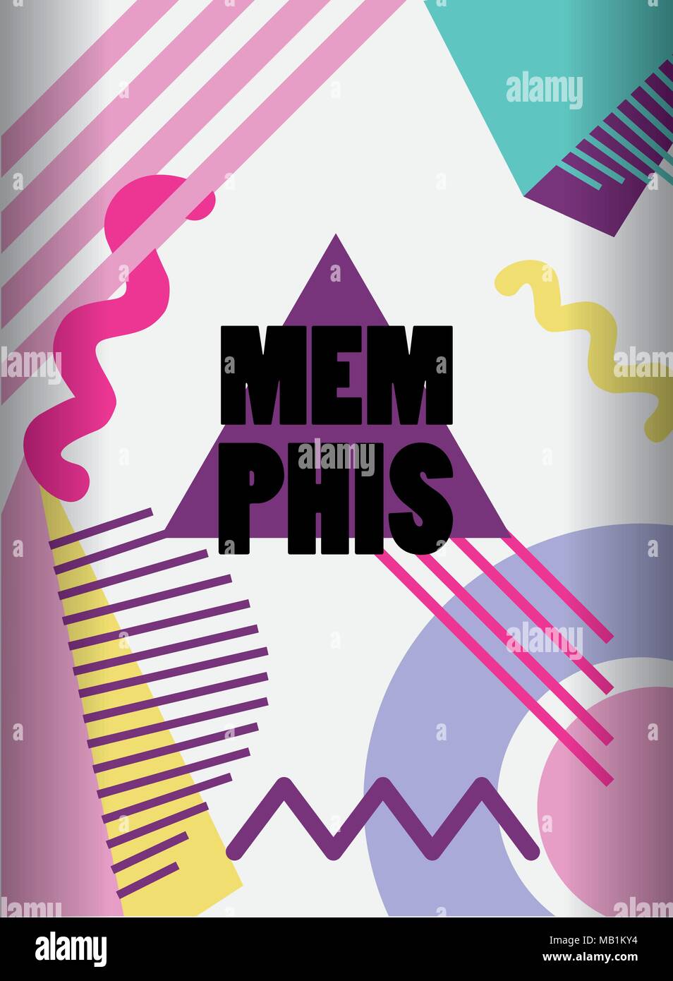 Memphis template and background Stock Vector Image & Art - Alamy
