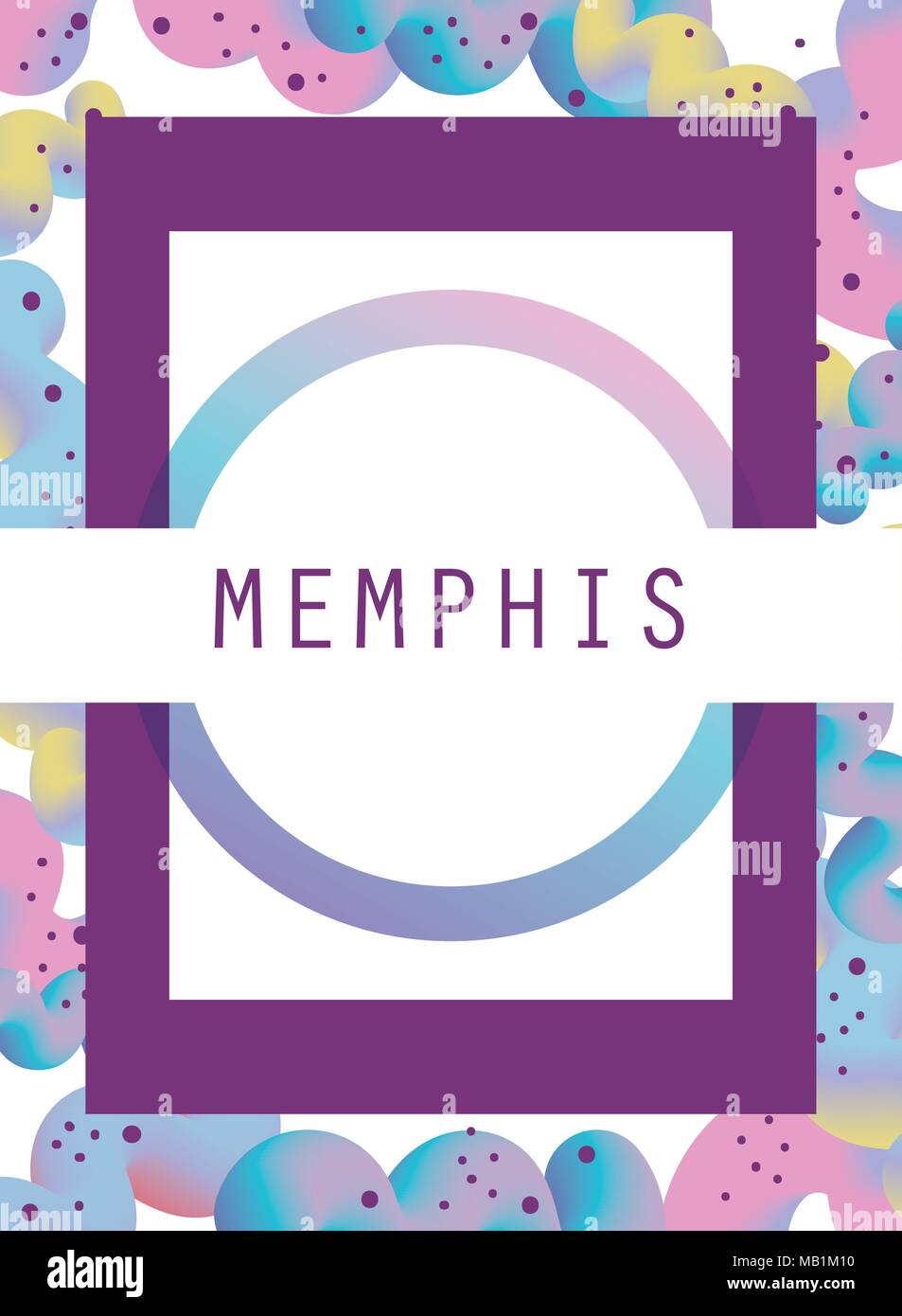 Memphis template and background Stock Vector Image & Art - Alamy