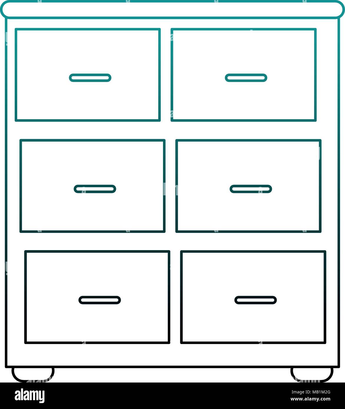 file cabinet isolated Stock Vector Image & Art - Alamy