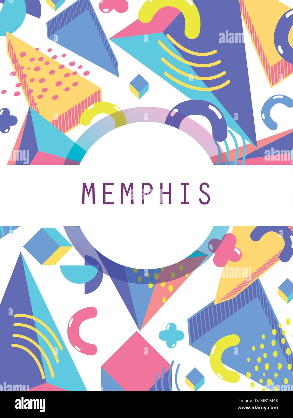 Memphis template and background Stock Vector Image & Art - Alamy