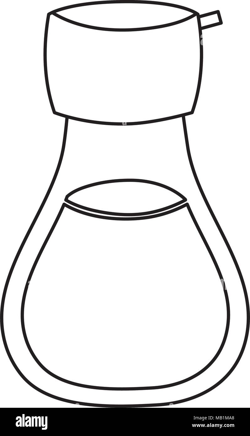 line organic spice bottle to seasoning food Stock Vector Image & Art ...