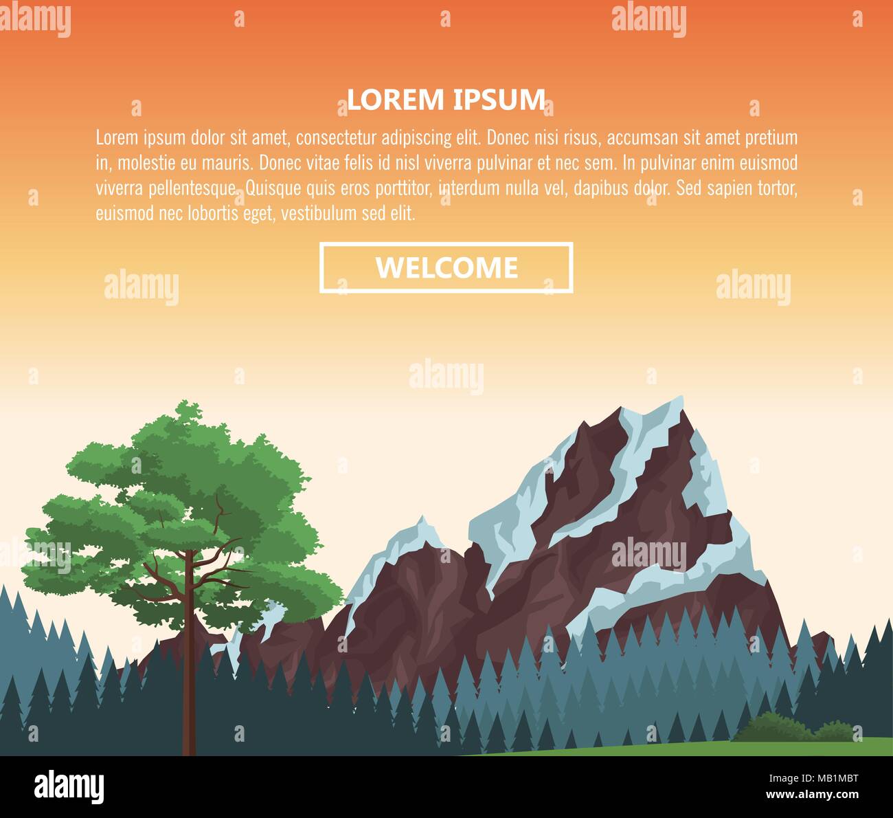 Beautiful landscape infographic Stock Vector Image & Art - Alamy