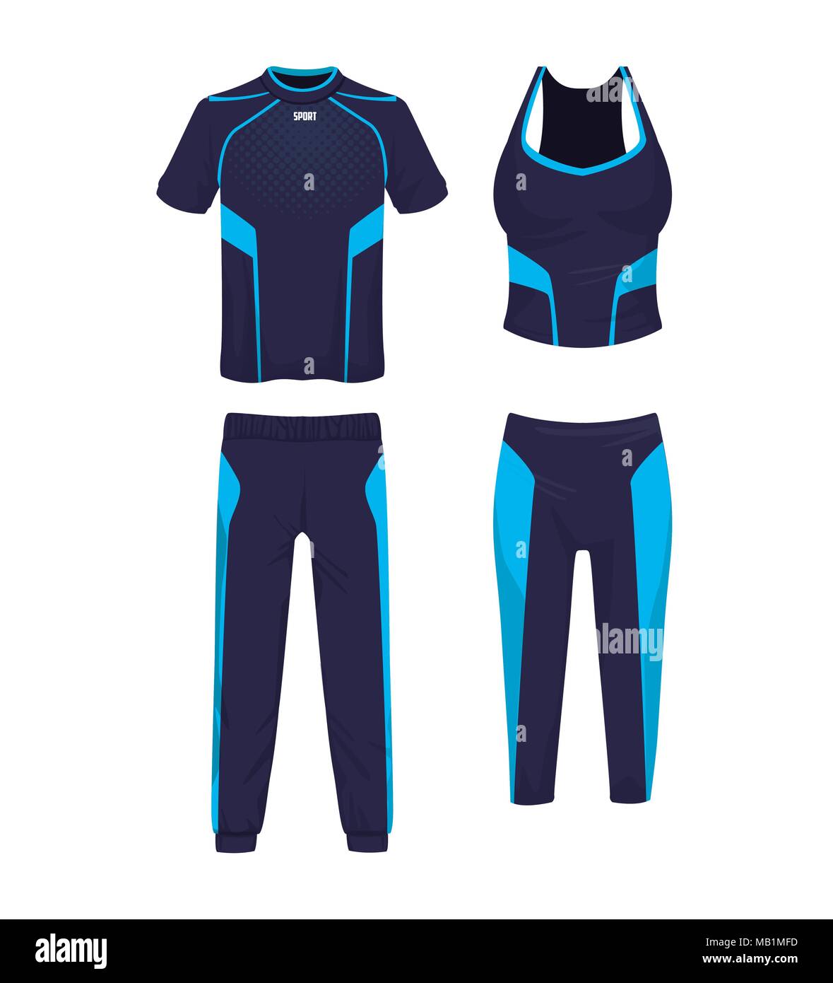 Athletes clothing Stock Vector Images - Alamy