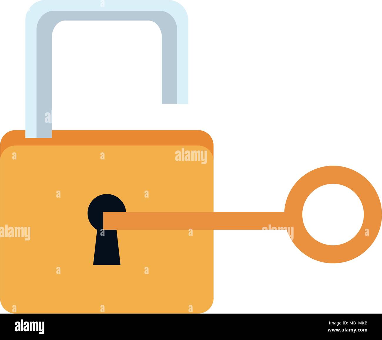 Padlock and key Stock Vector Image & Art - Alamy