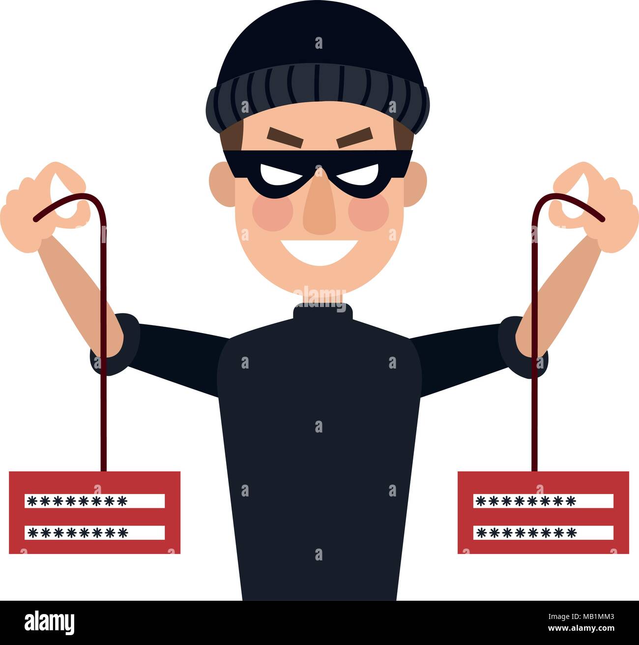 Hacker with fishing rods Stock Vector Image & Art - Alamy