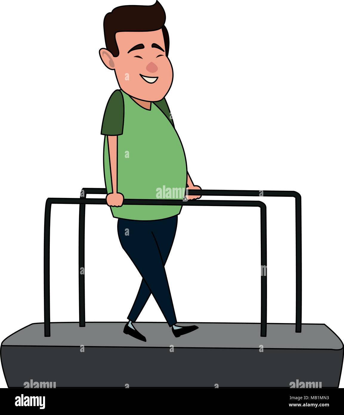patient on walk therapy cartoon Stock Vector Image & Art - Alamy