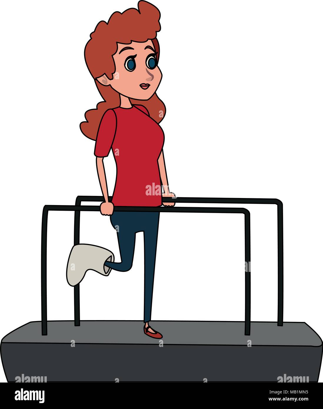 patient on walk therapy cartoon Stock Vector Image & Art - Alamy