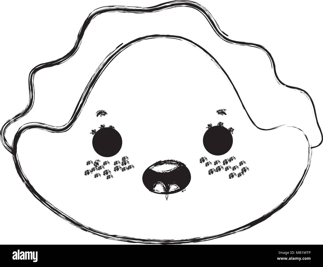 grunge kawaii surprised nikuman japanese food Stock Vector Image & Art ...