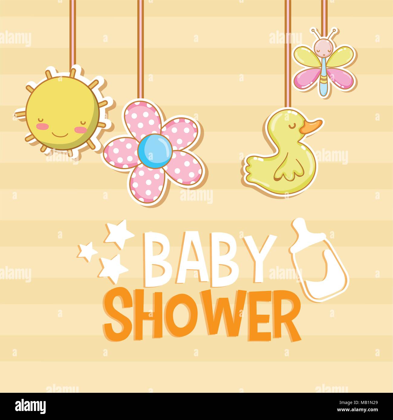 Baby shower card cartoons Stock Vector Image & Art - Alamy