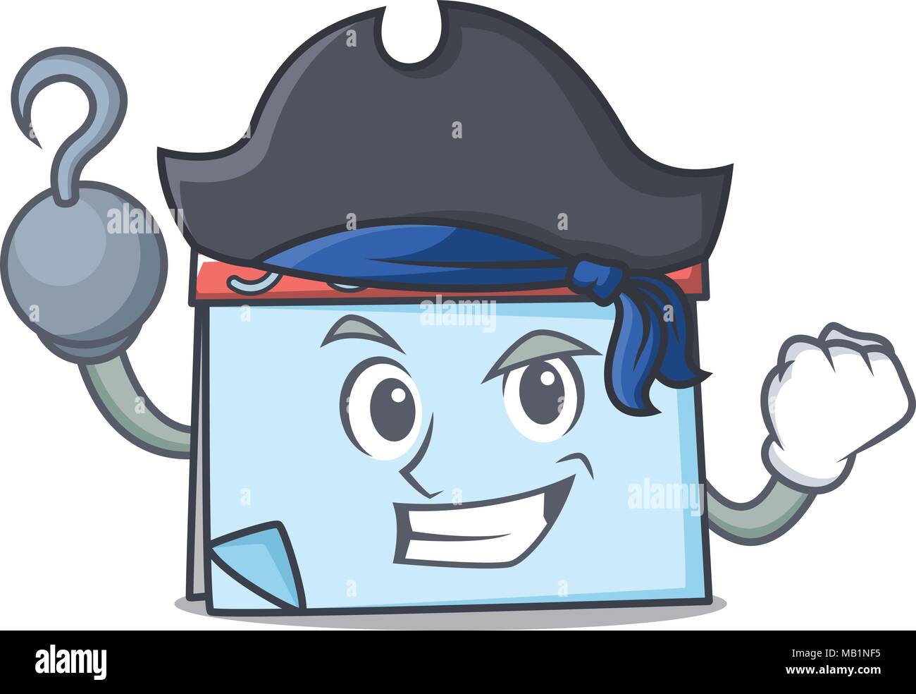 Pirate calendar character cartoon style Stock Vector Image & Art - Alamy