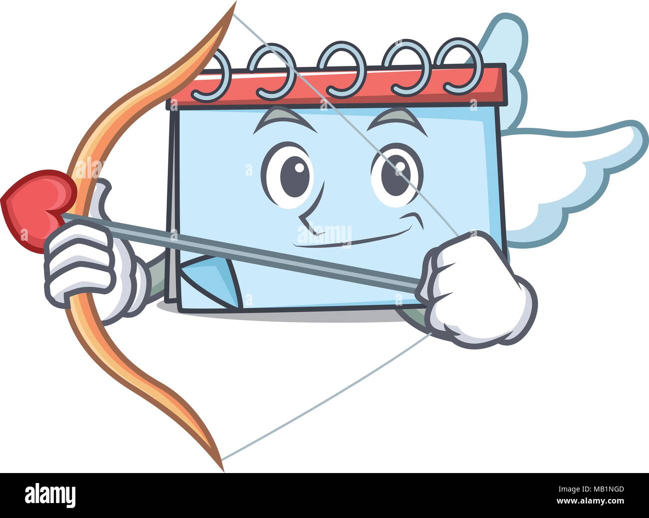 Cupid calendar character cartoon style Stock Vector Image & Art - Alamy