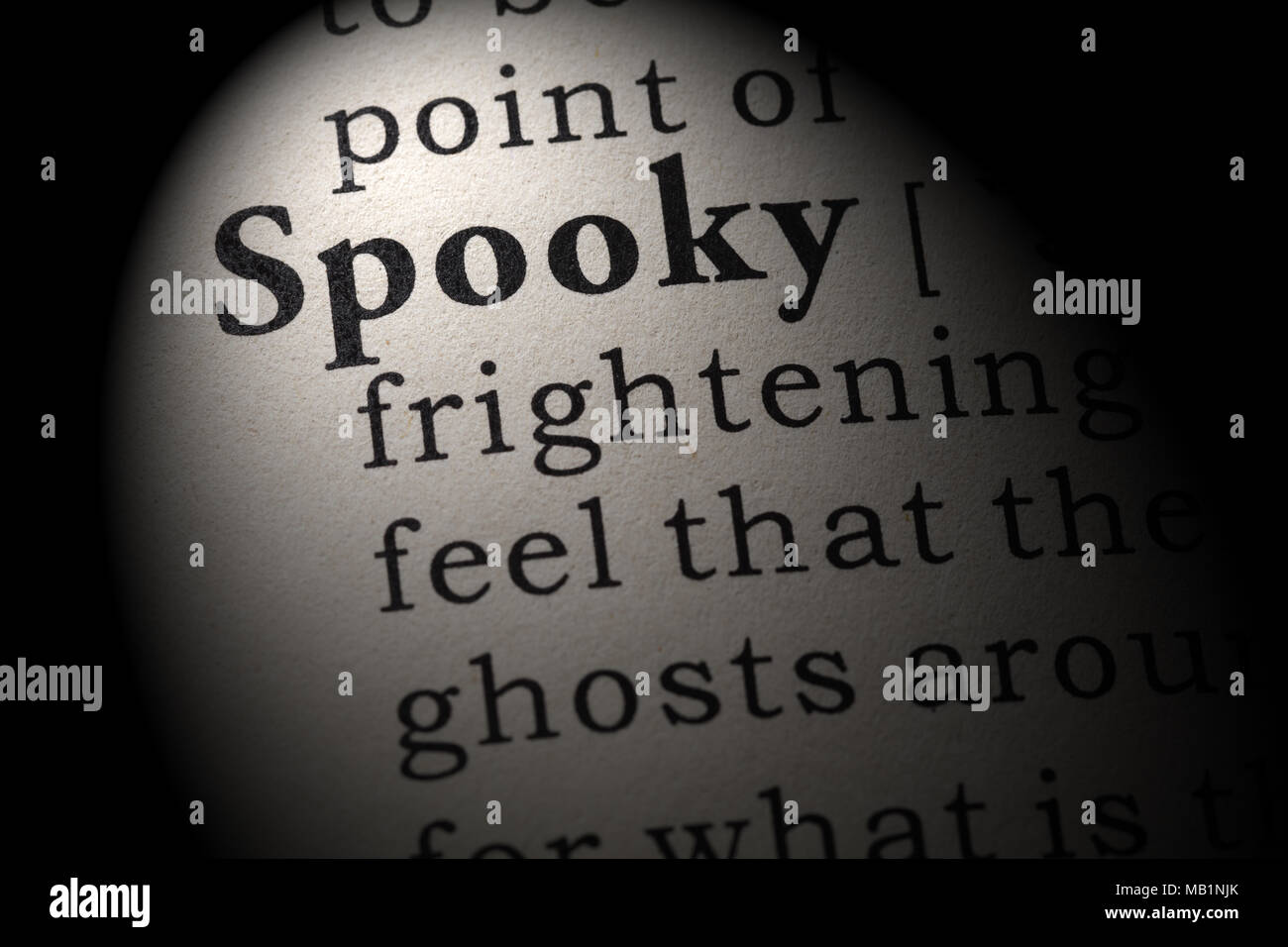 Fake Dictionary, Dictionary definition of the word spooky. including ...
