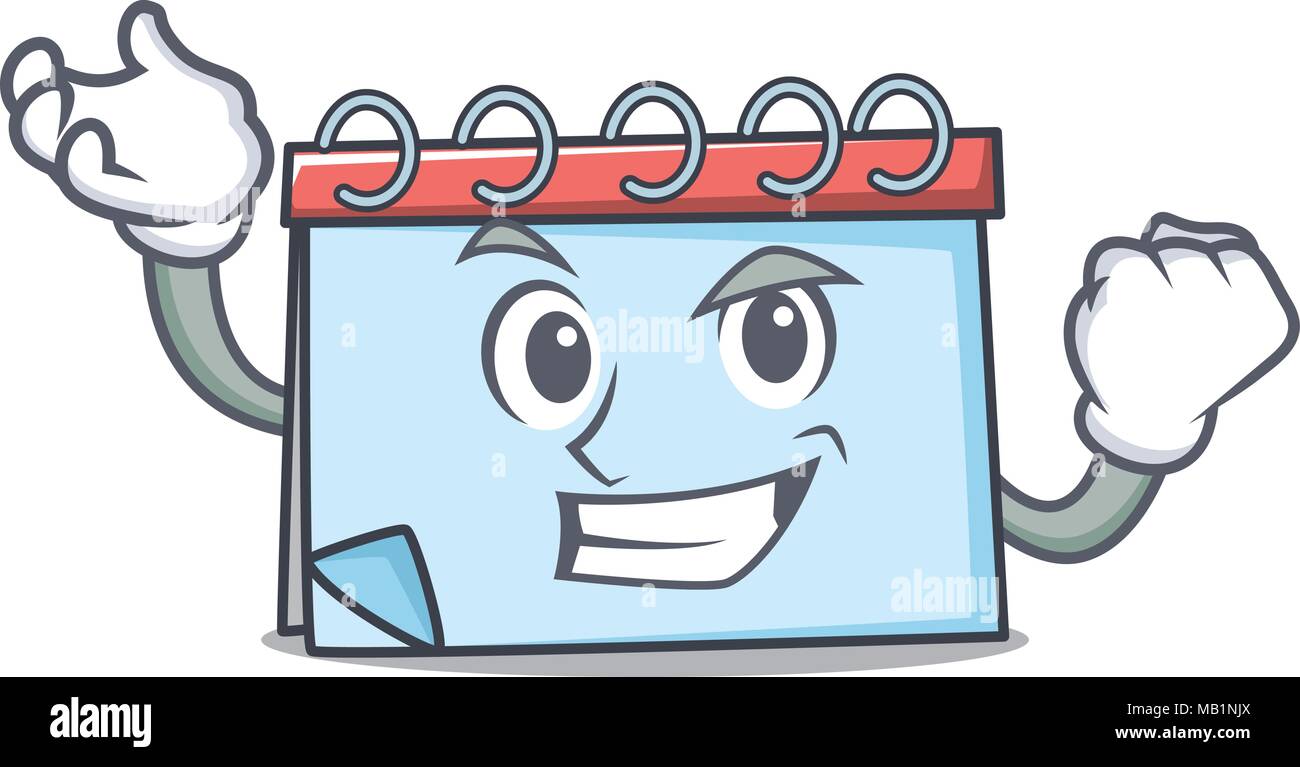 Successful calendar character cartoon style Stock Vector Image & Art ...