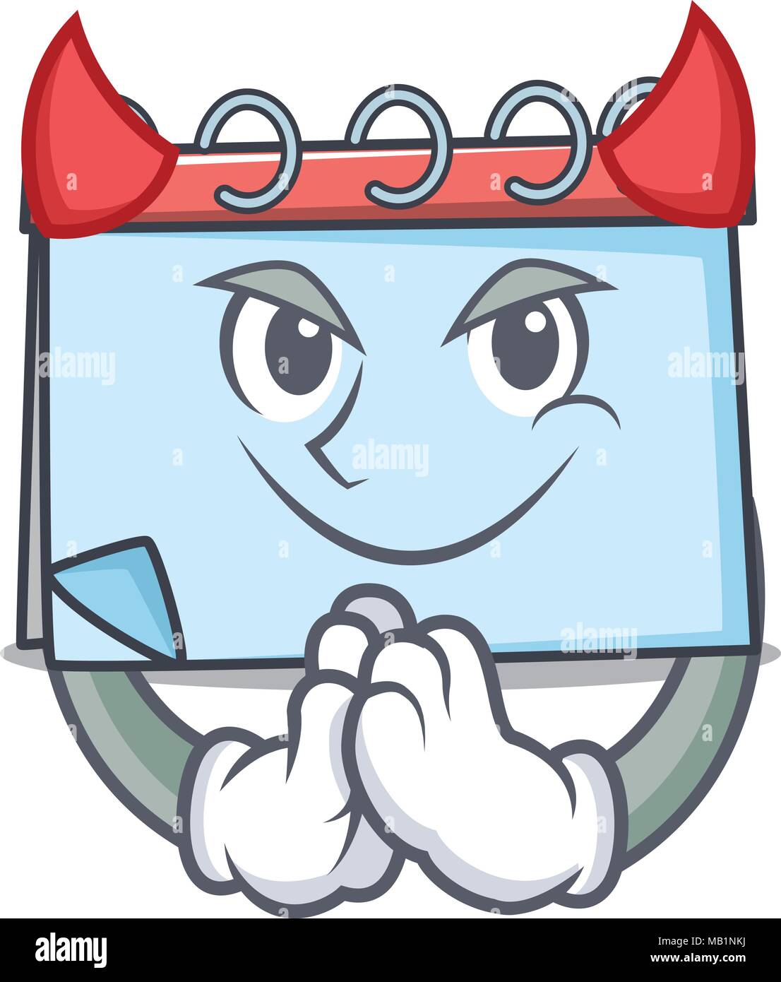 Devil calendar mascot cartoon style Stock Vector Image & Art - Alamy