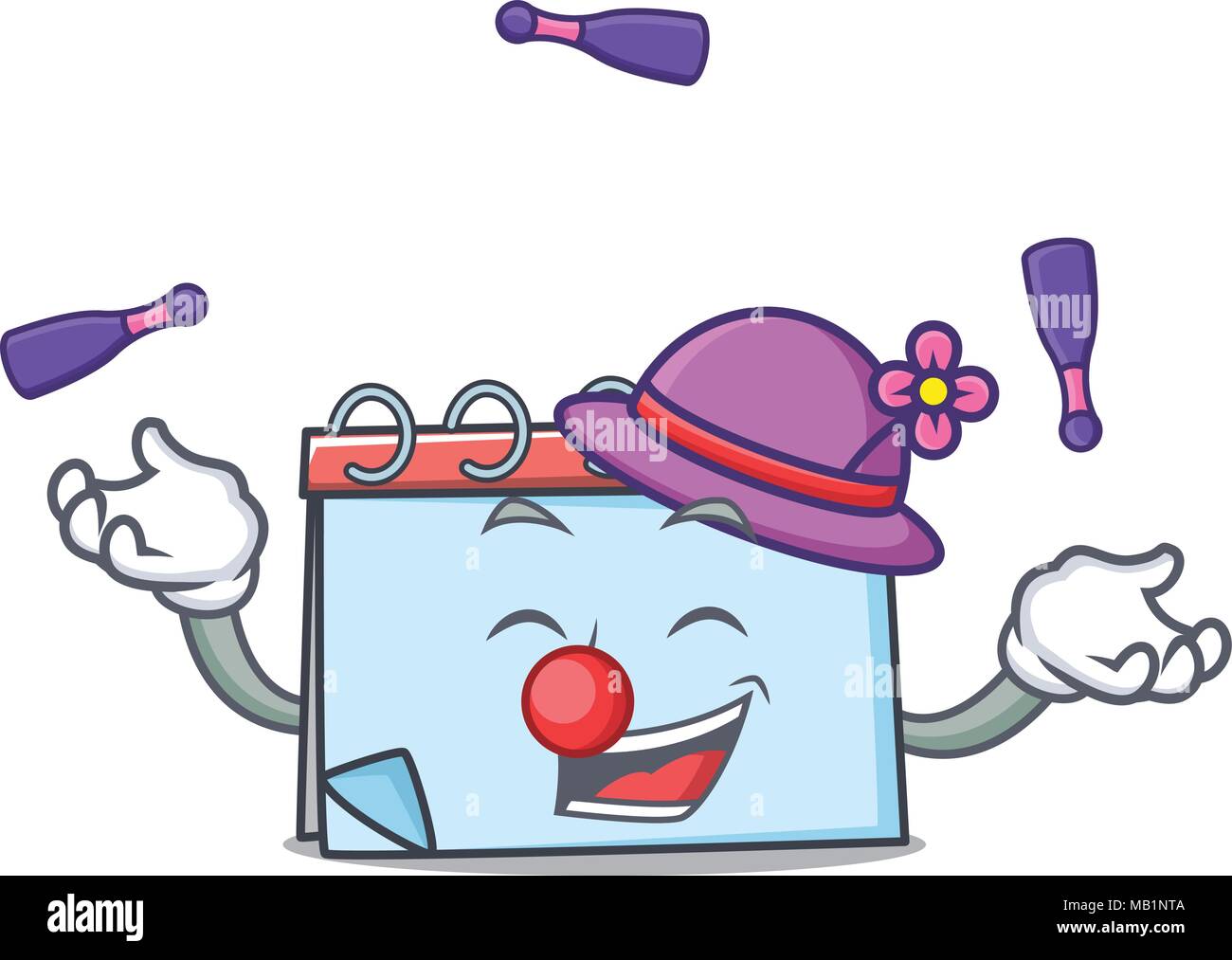 Juggling calendar mascot cartoon style Stock Vector Image & Art - Alamy