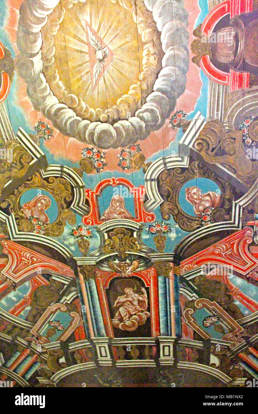 Glory of the Holy Spirit, detail of sacristy's ceiling, Conjunto ...
