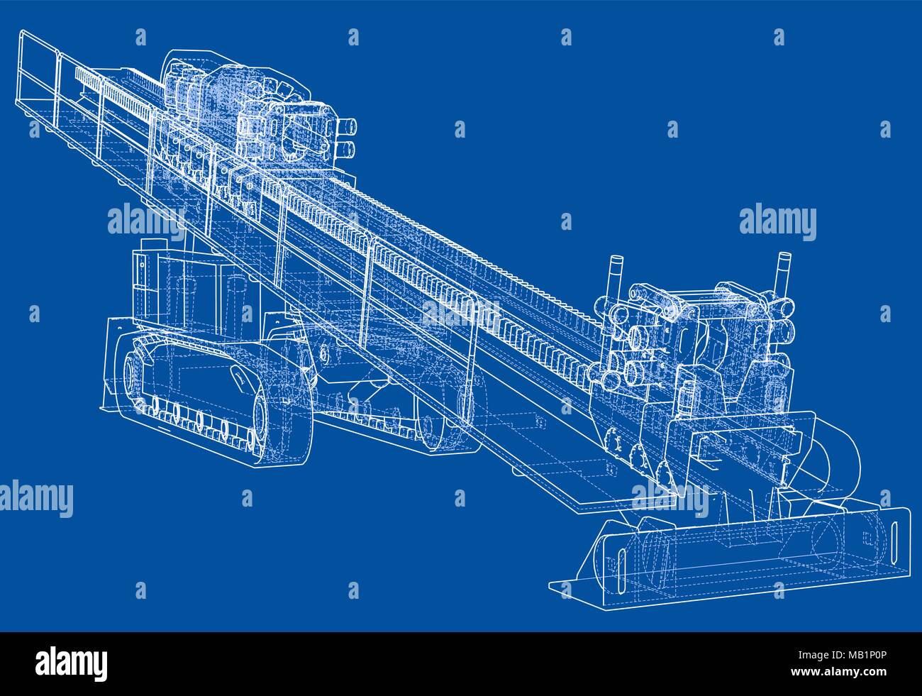 Horizontal directional drilling machine vector Stock Vector Image & Art ...