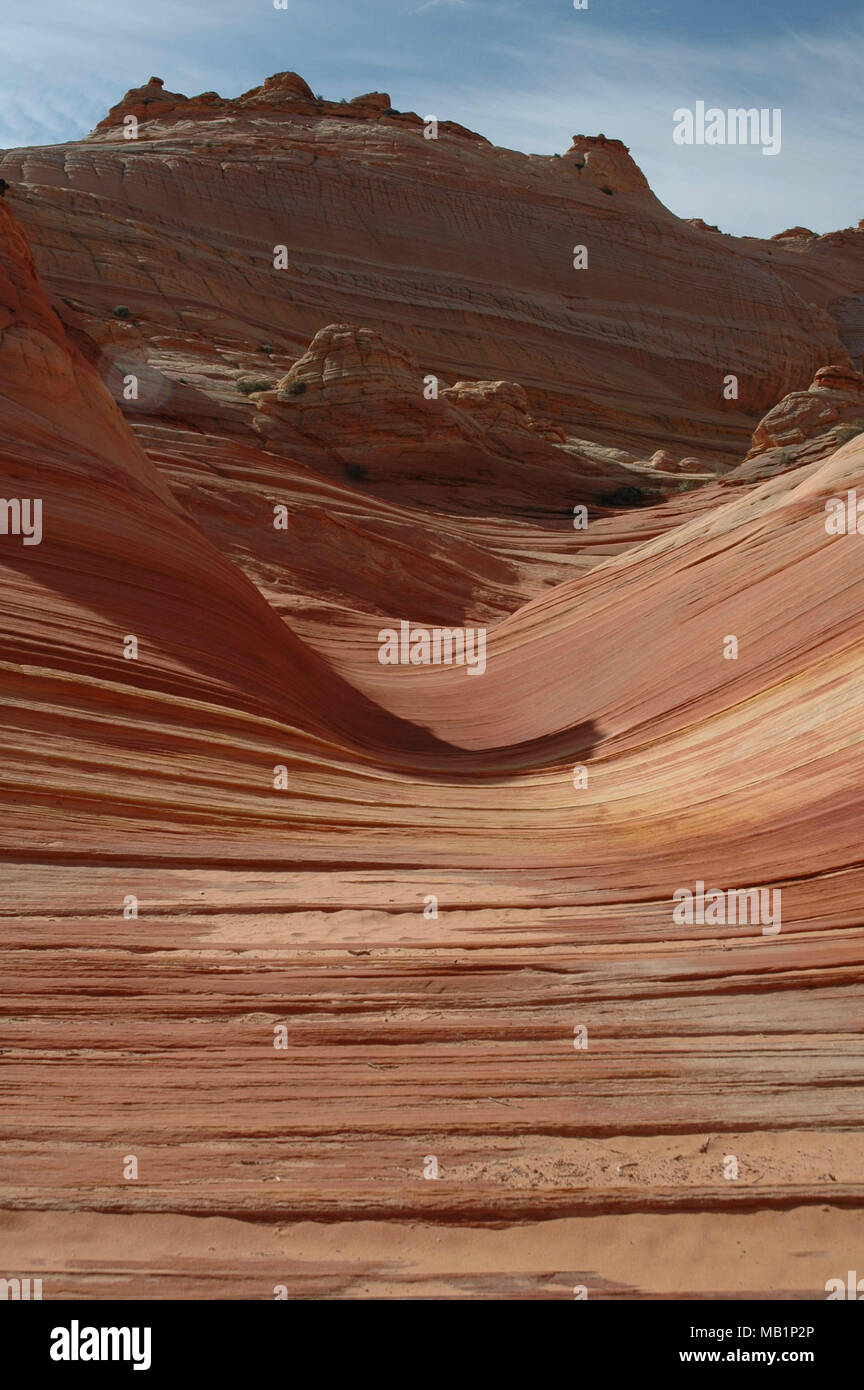 The Wave is a famous landmark known for it’s undulating shape and ...