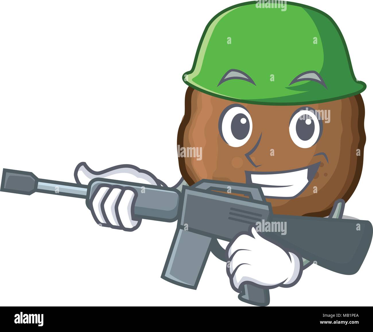 Army meatball character cartoon style Stock Vector Image & Art - Alamy