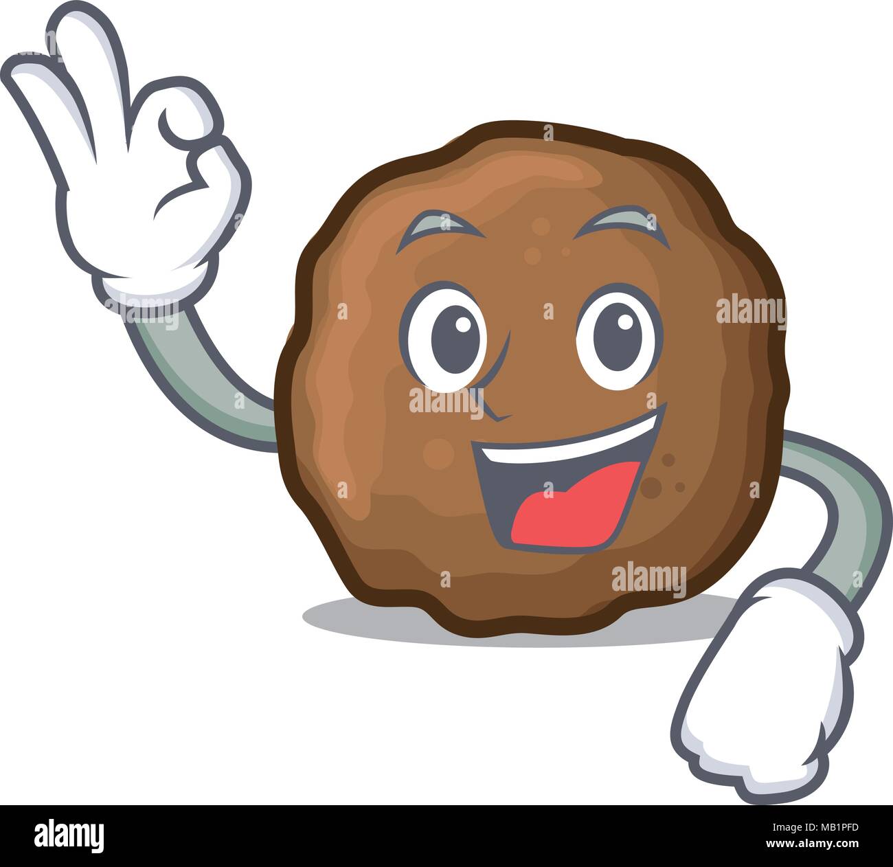 Funny Cartoon Meatball