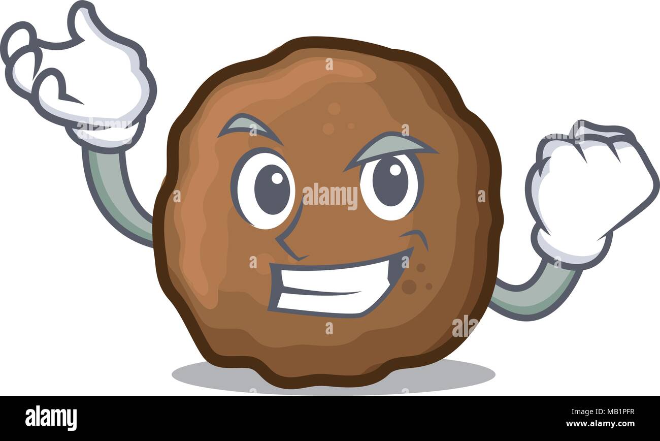 Successful meatball character cartoon style Stock Vector Image & Art ...