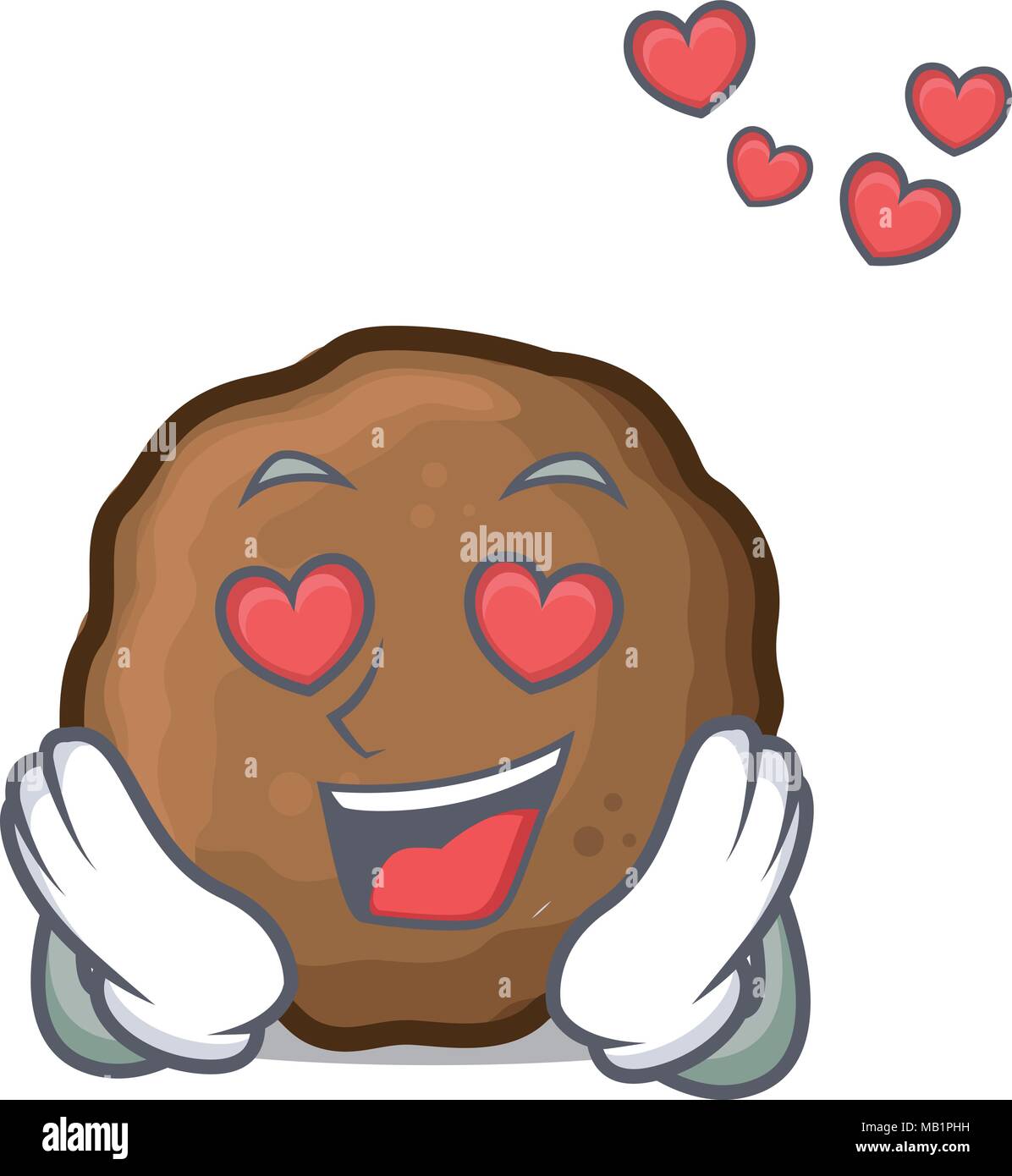 In love meatball mascot cartoon style Stock Vector Image & Art - Alamy