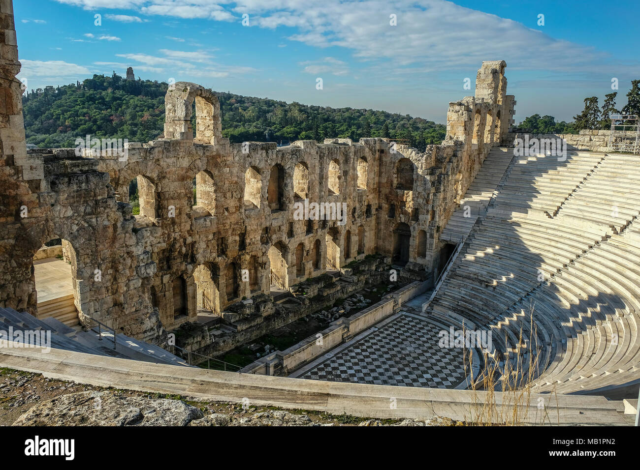 Amphitheater of Acropolis in Athens, Greece Stock Photo - Alamy
