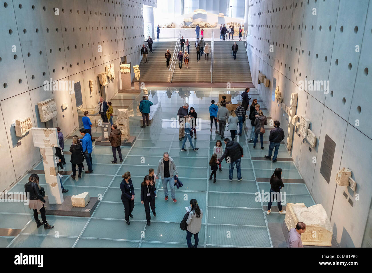 Athens, Greece - December 28, 2017: Interior View of the New Acropolis ...