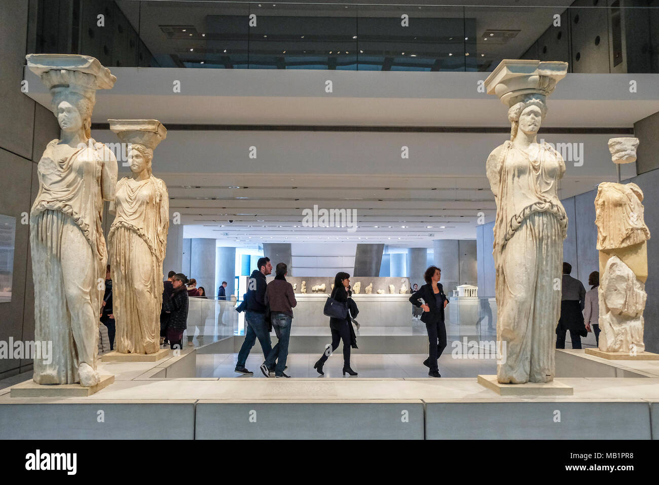 Athens, Greece - December 28, 2017: Interior View of the New Acropolis ...