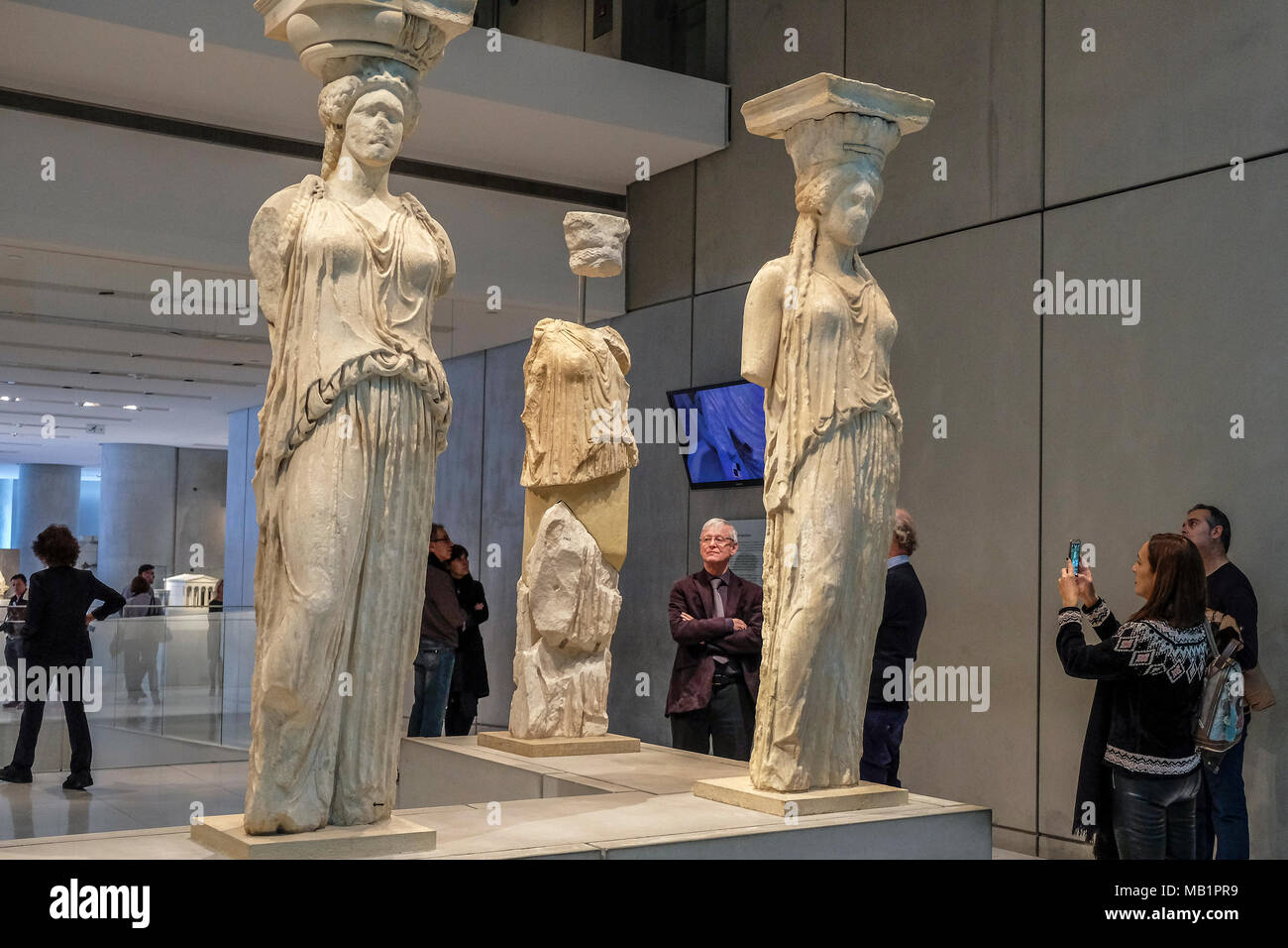 Athens, Greece - December 28, 2017: Interior View of the New Acropolis ...