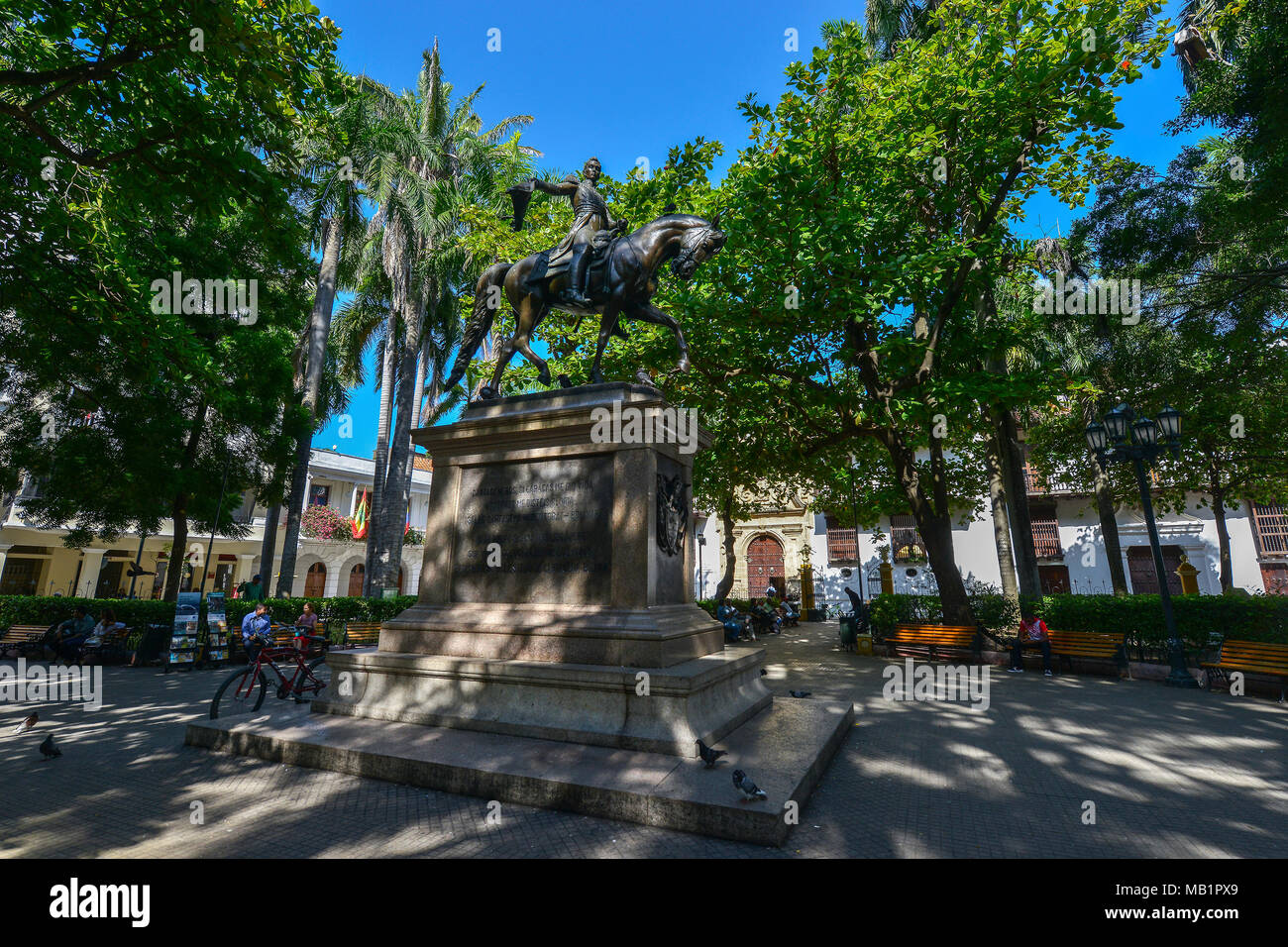 Cartagena bolivar square hi-res stock photography and images - Alamy