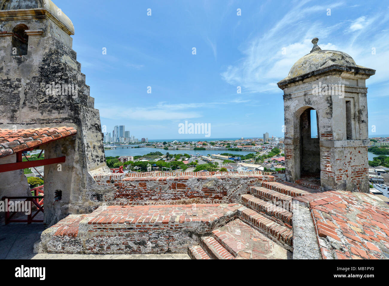 San Felipe Barajas Castle in Cartagena, Colombia Stock Photo - Alamy