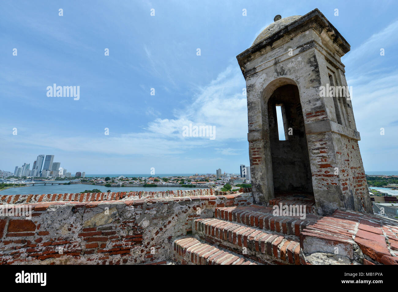 San Felipe Barajas Castle in Cartagena, Colombia Stock Photo - Alamy
