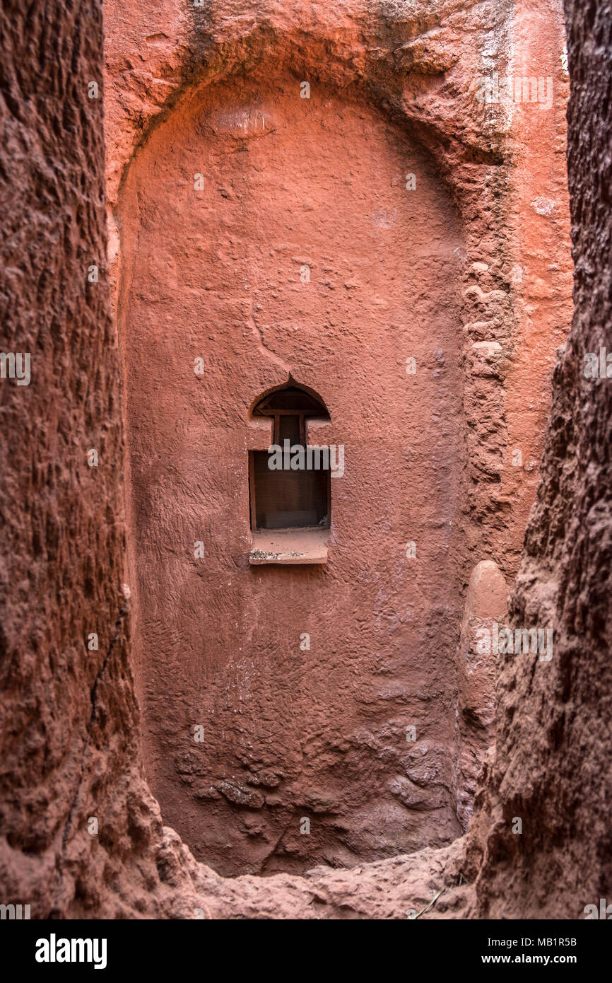 Bet Gabriel-Rufael, one of the churches carved into the rock of ...
