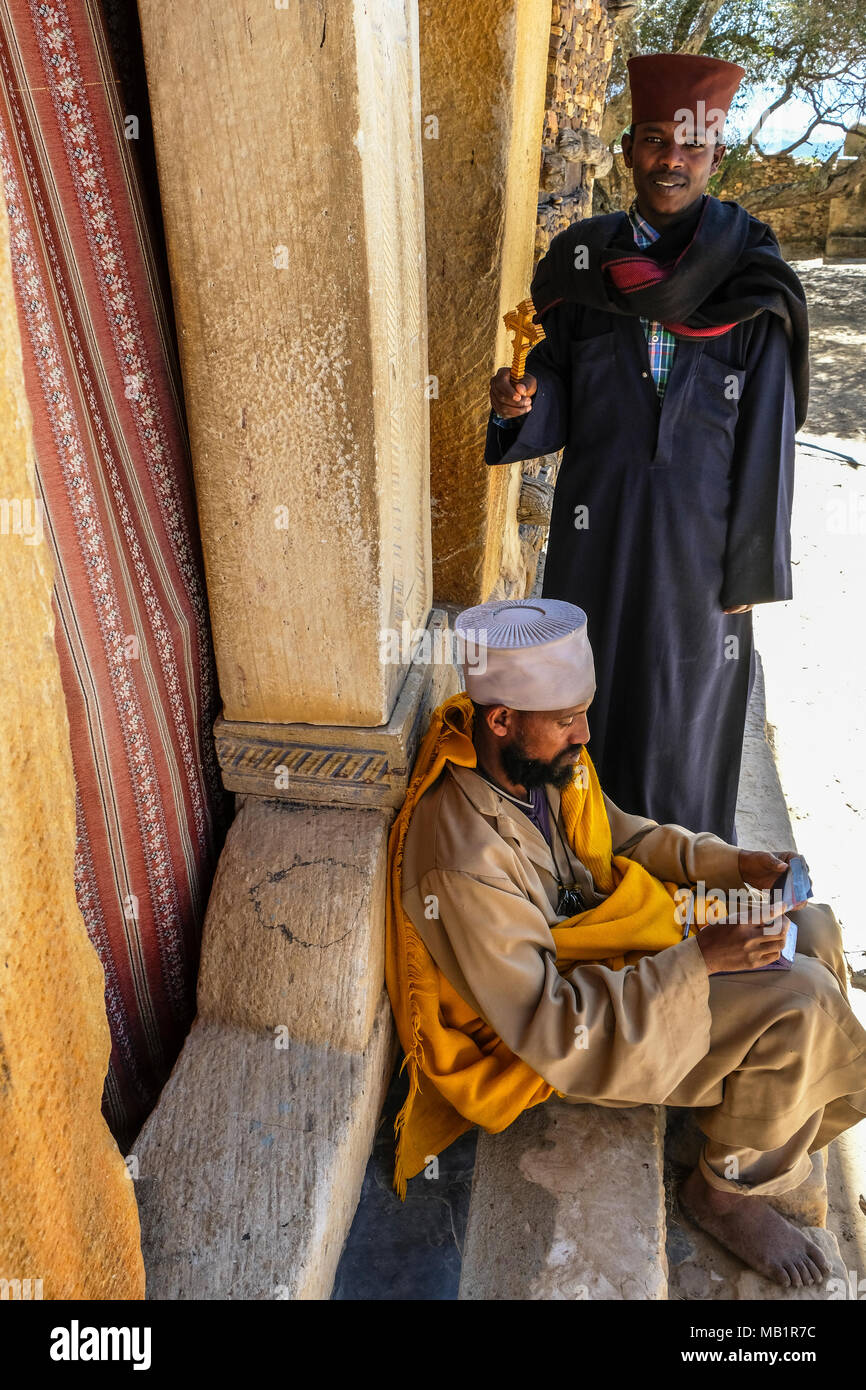 Tigray, Ethiopia - January 11, 2018: Portrait of an Orthodox Christian ...