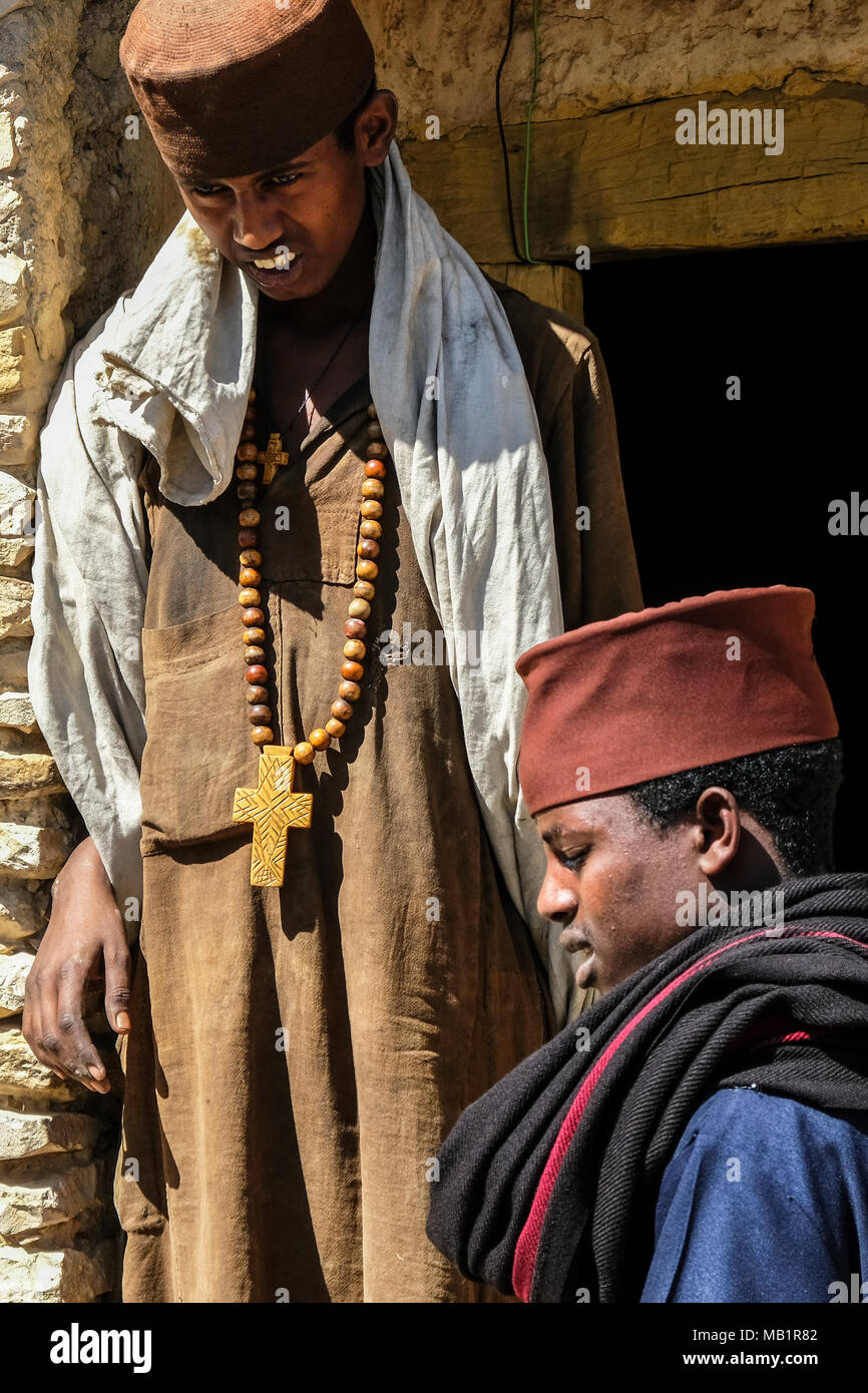 Tigray, Ethiopia - January 11, 2018: Portrait of an Orthodox Christian ...