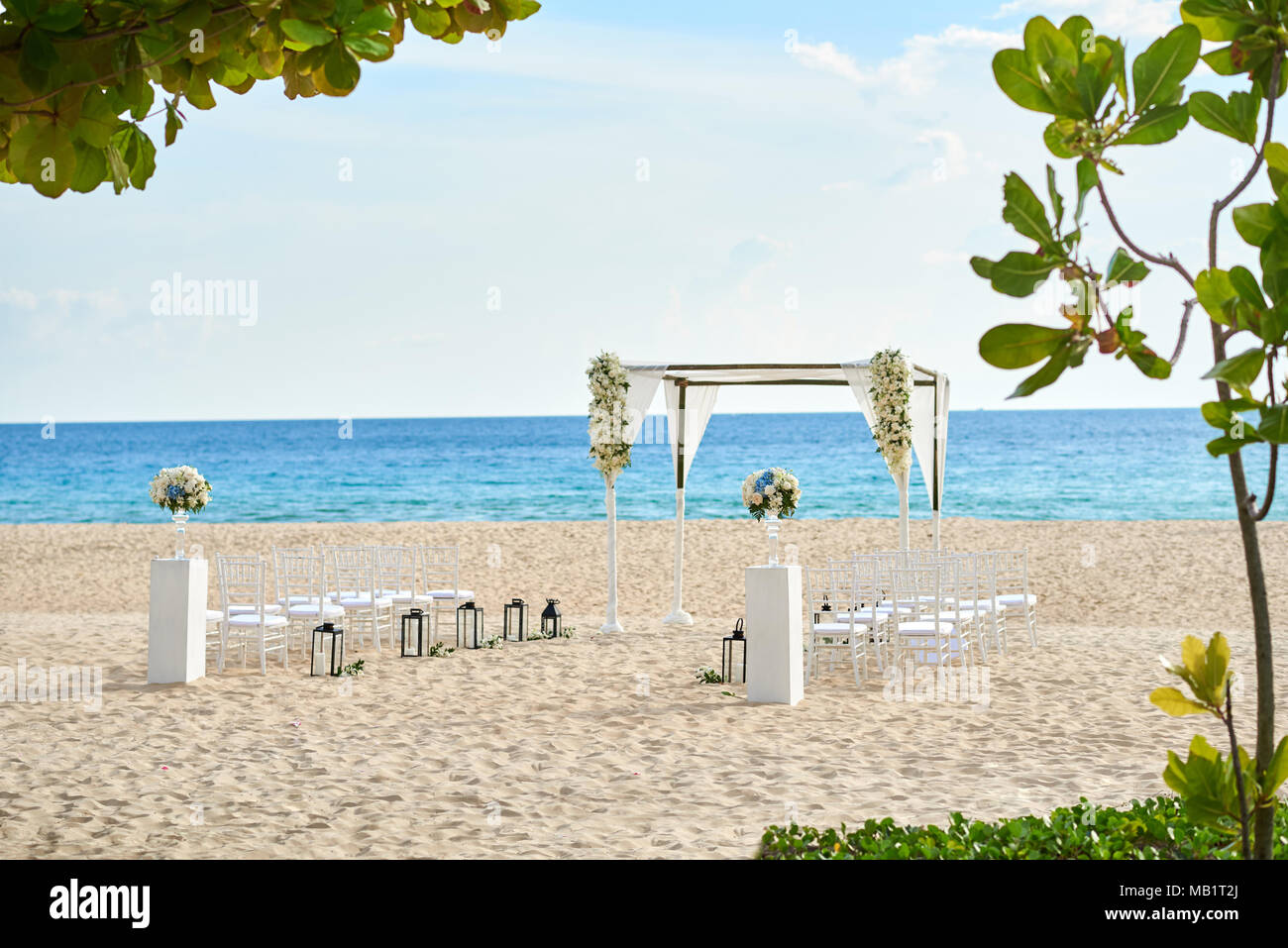 Sample Beach Wedding Setup
