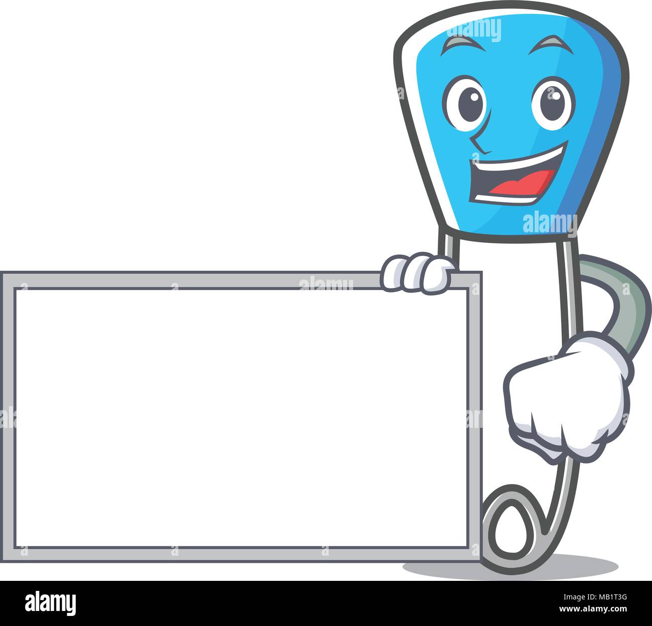 With board safety pin character cartoon Stock Vector Image & Art - Alamy