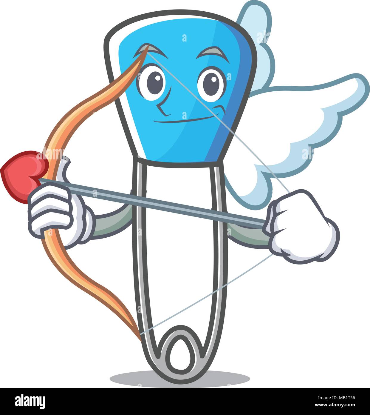Cupid safety pin character cartoon Stock Vector Image & Art - Alamy