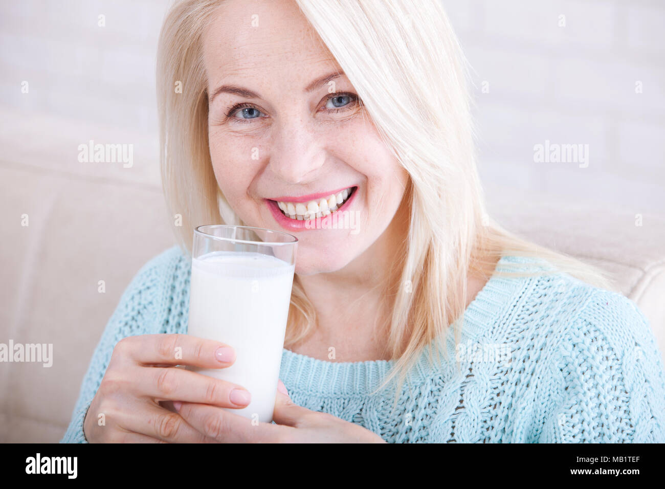 Milk drinking adult hi-res stock photography and images - Alamy