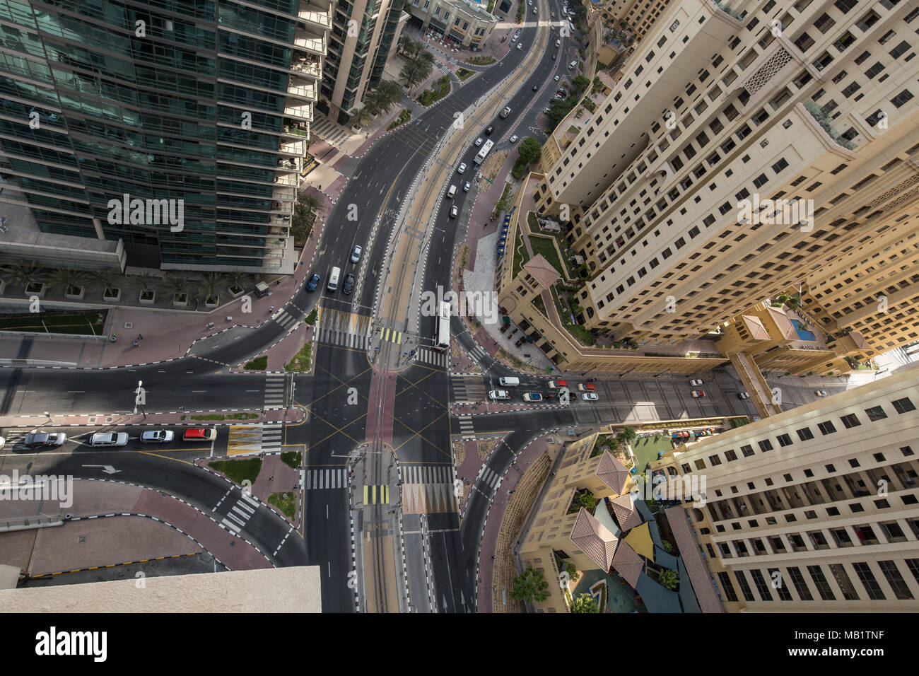 Modern road intersection in dubai hi-res stock photography and images ...